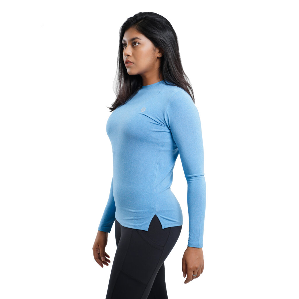 SheActive Infinity Long Sleeve Training Top – Coastal Blue – sheactive