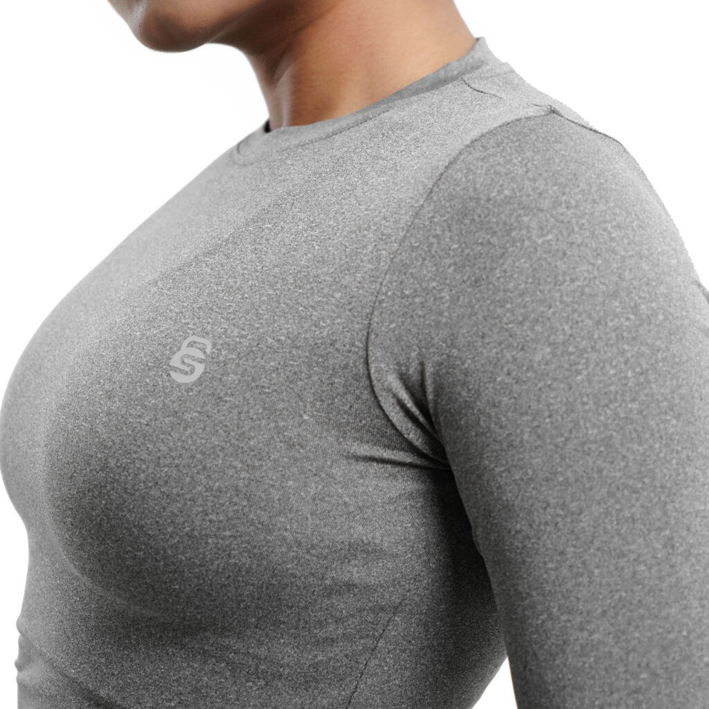 SheActive Infinity Long Sleeve Training Crop – Smokey Grey – sheactive