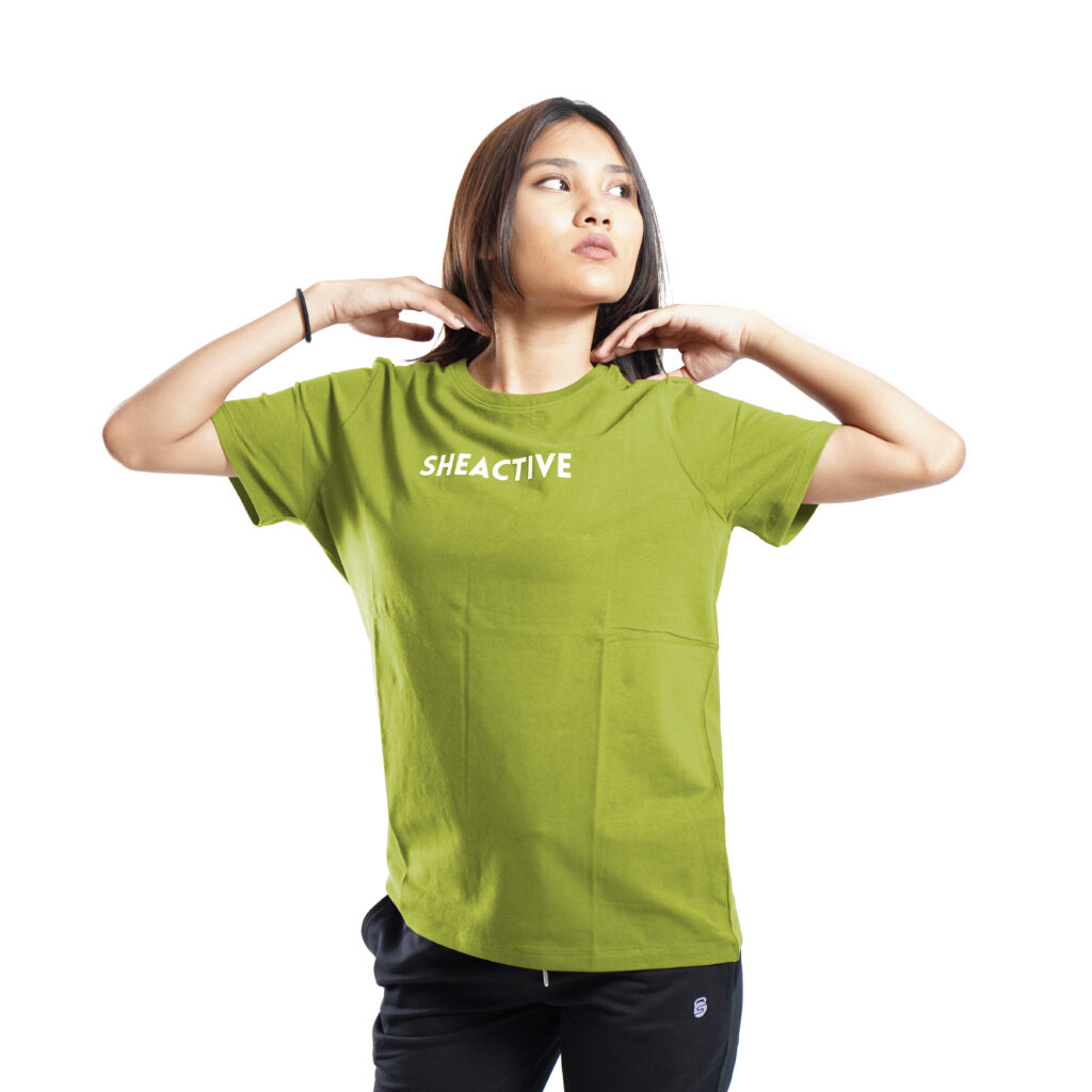 SheActive Essential T-Shirt – Moss Green – sheactive