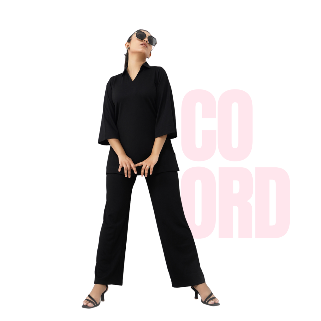 Bloom Long Collar Top Co Ord Set – Jade – sheactive