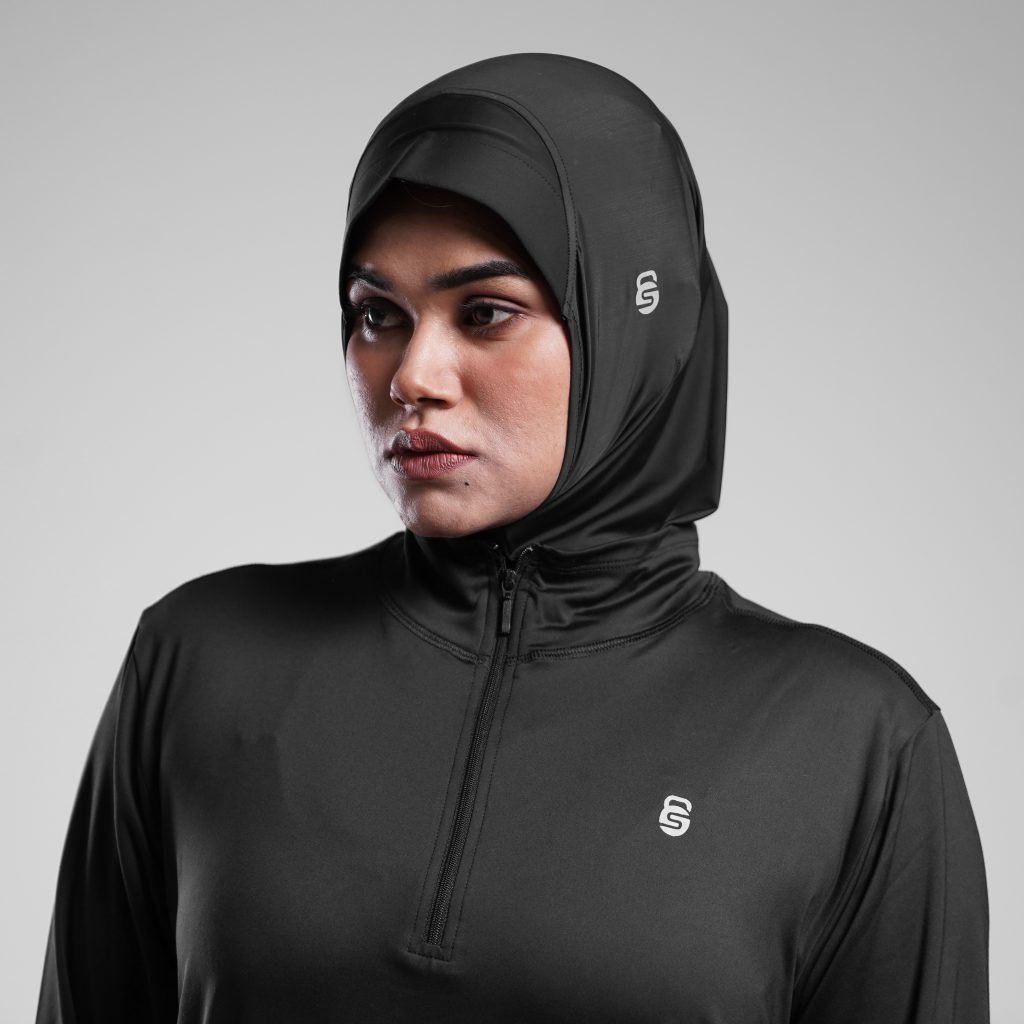 SheActive Sports Hijab – Black – sheactive