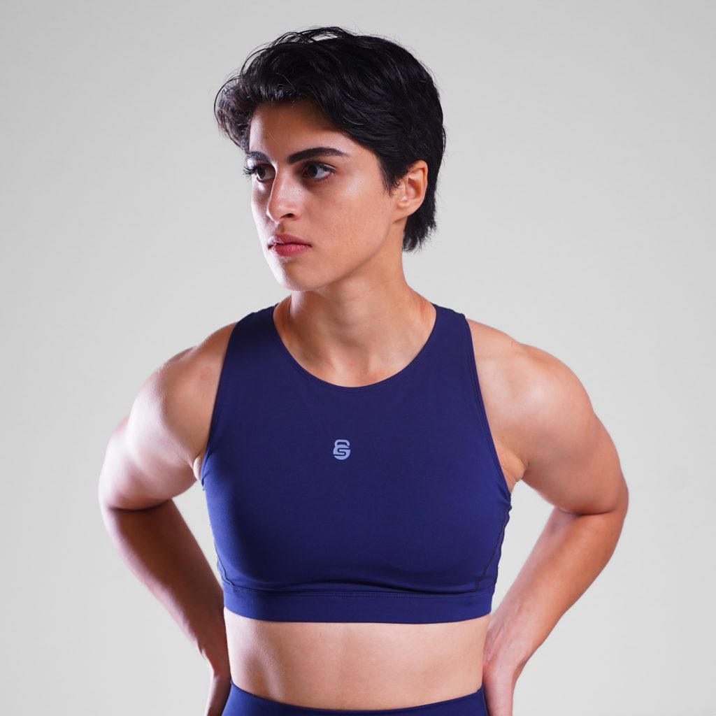 Ultra Sculpt Full Coverage Sports Bra – Tru Navy – sheactive